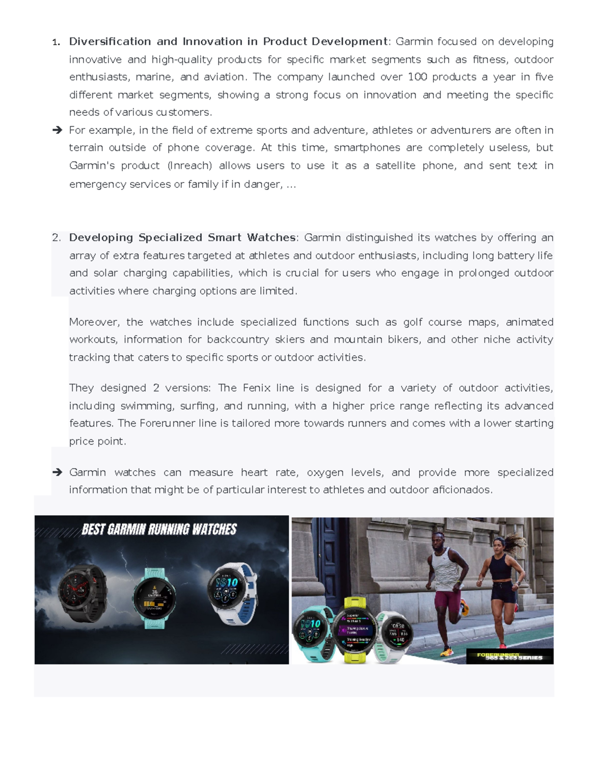 Garmin-case - Diversification and Innovation in Product Development ...