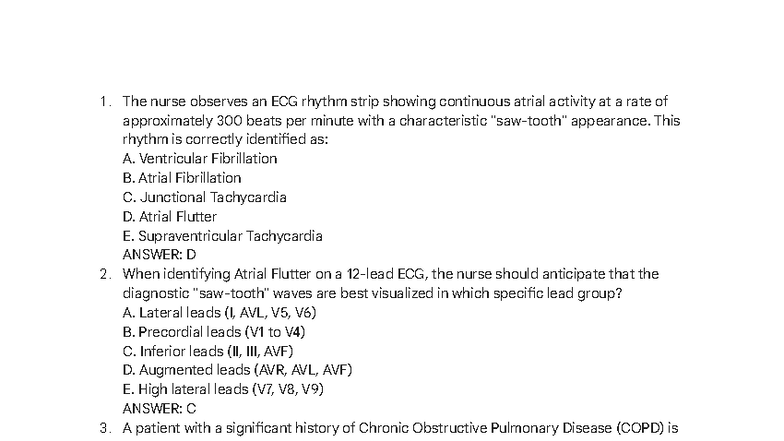 Identifying Atrial Flutter on ECG: Insights for Critical Care Nurses ...