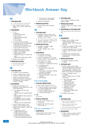American English File, 3rd Edition. 3. Workbook Answer Key ...