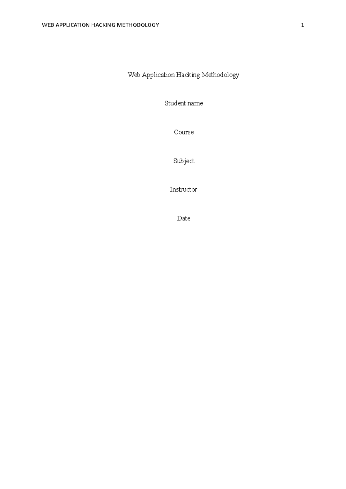 Web Application Hacking Methodology: Key Stages and Tools Explained ...