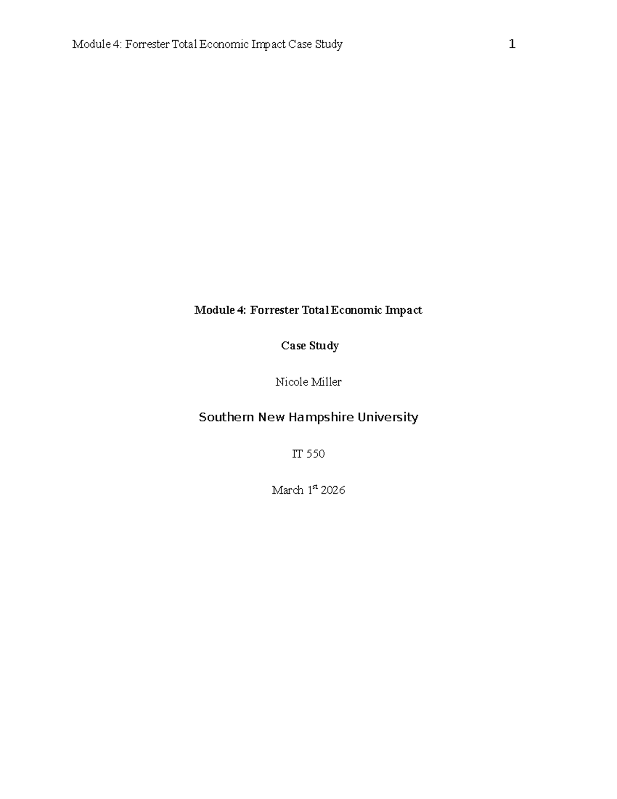 IT 550: Forrester Total Economic Impact Case Study on Azure Arc - Studocu