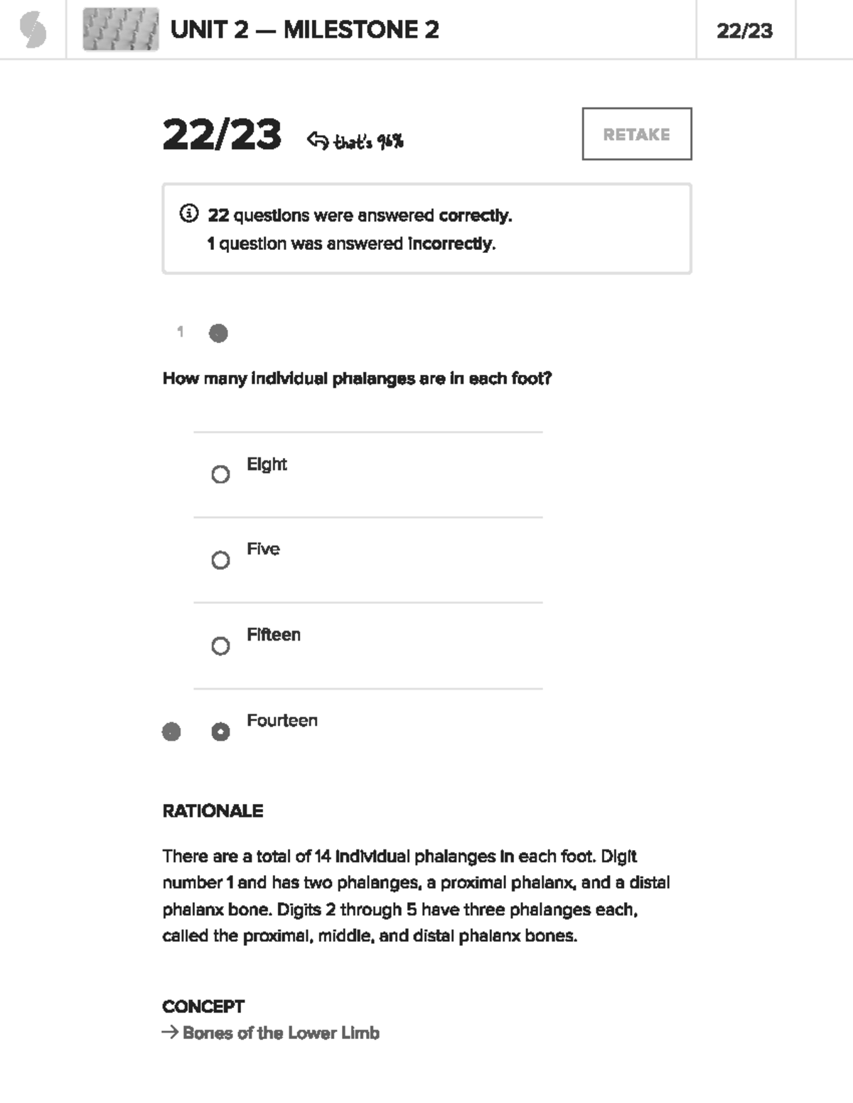 Sophia A&P Unit 2 Milestone Questions & Answers - Studocu