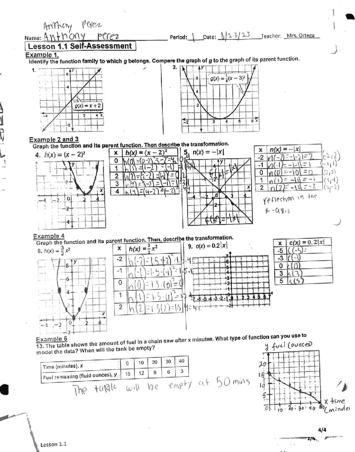 Math Problems: Lesson 1.1 to 1.6 - Anthony Perez (Period 1) - Studocu