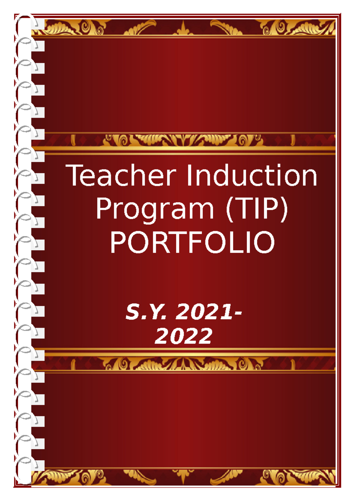 TIP Course-1 - TIP MODULES - Teacher Induction Program (TIP) PORTFOLIO ...