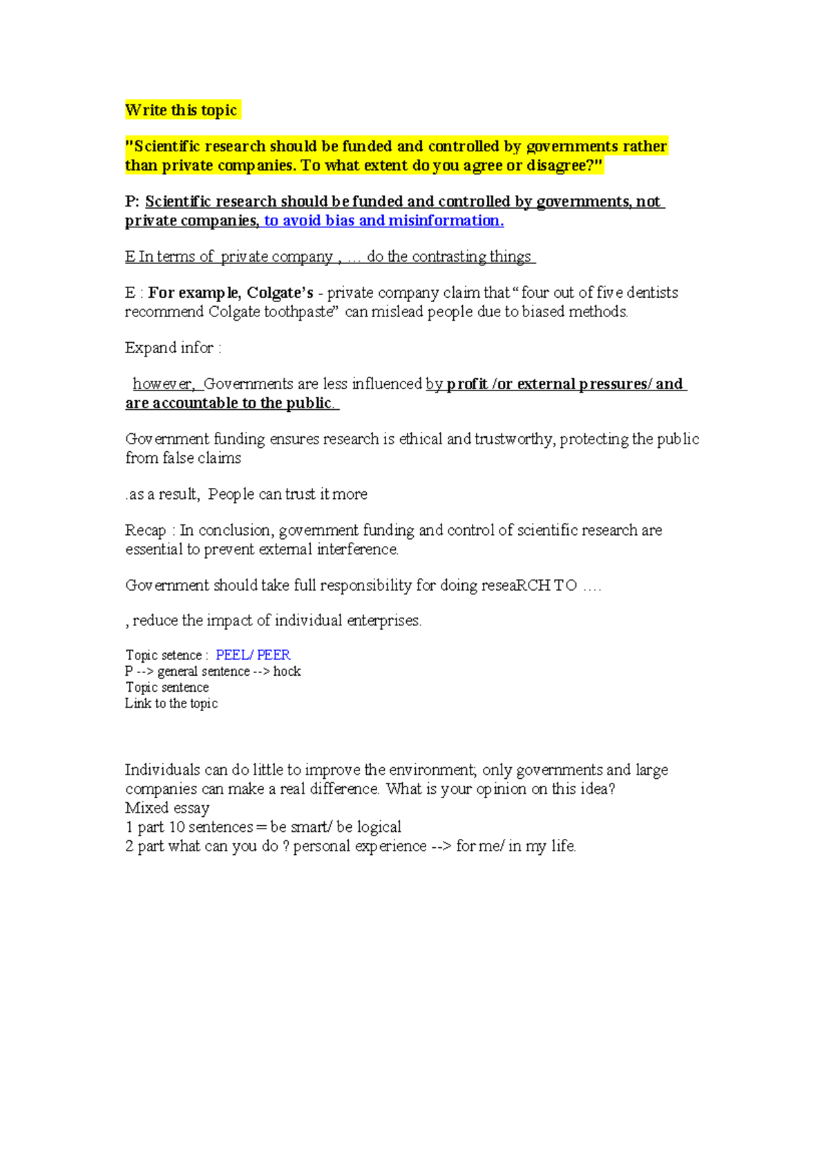 P: Government Control of Scientific Research: A Necessity for ...