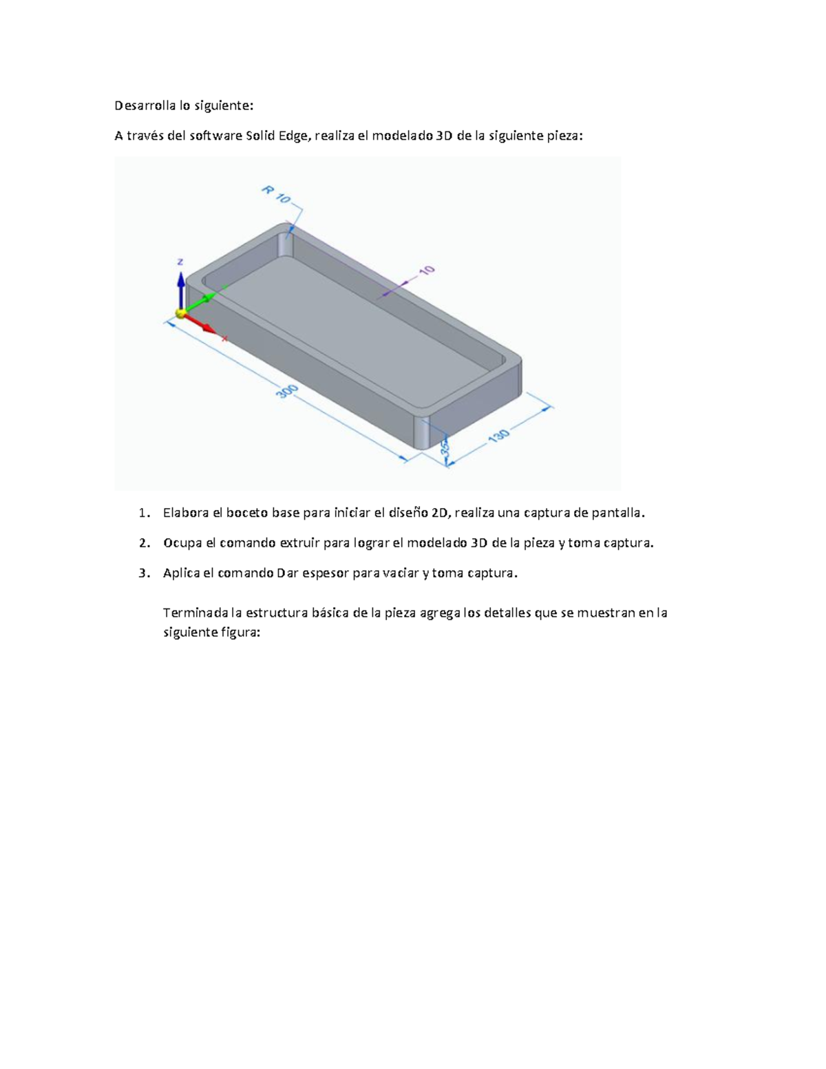 Actividad 2: Modelado 3D en Solid Edge - Diseño y Reporte - Studocu
