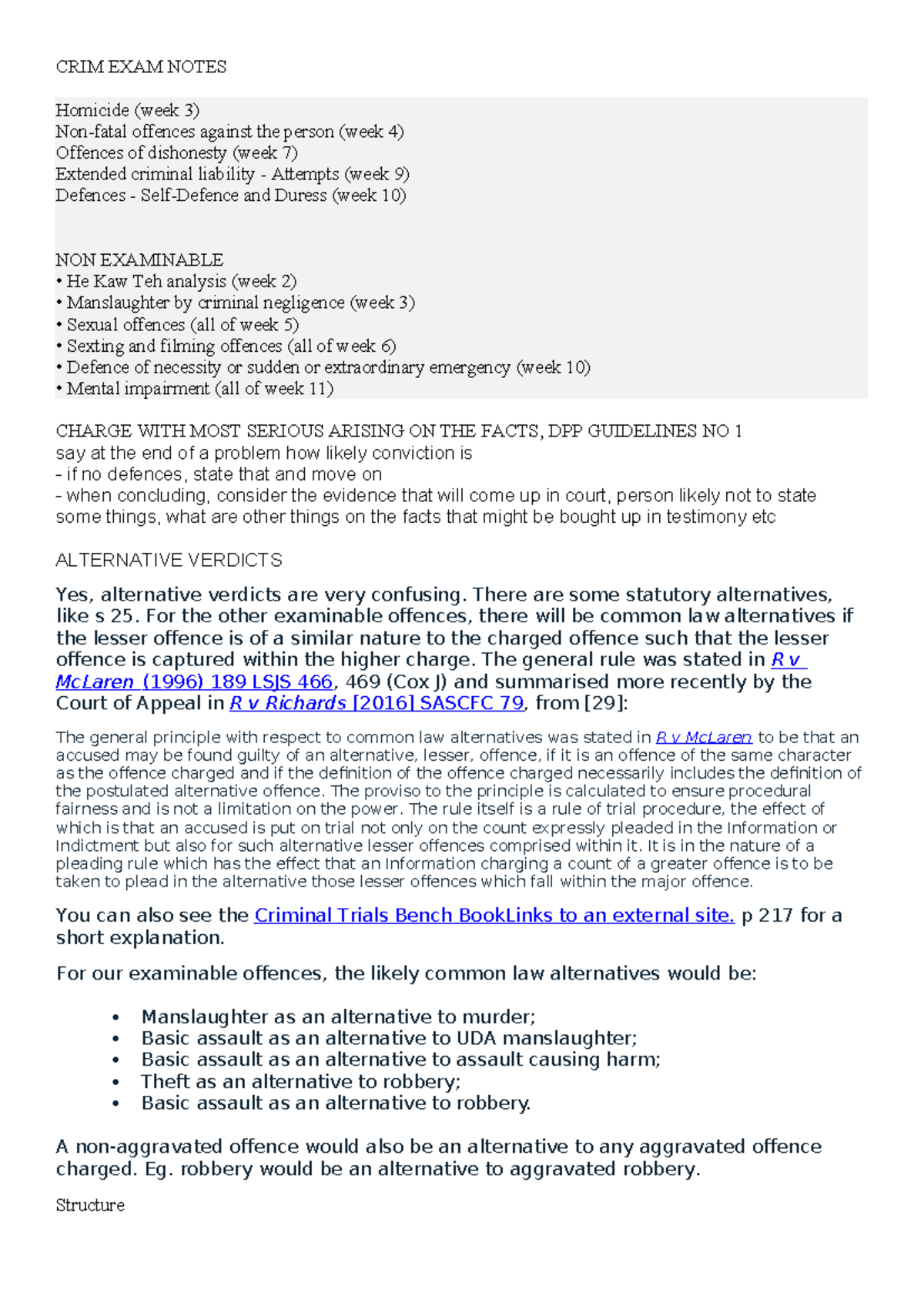 CRIM EXAM Study Guide: Key Concepts & Case Analyses - Studocu