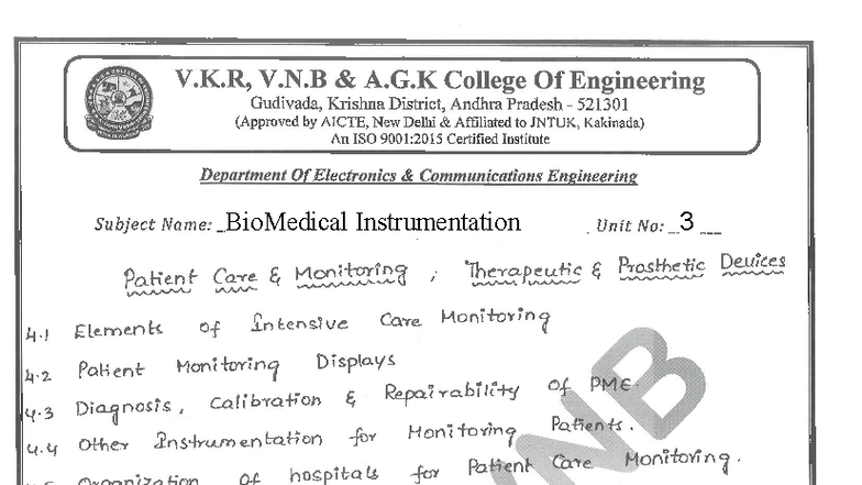 BMI UNIT-3 PART-1 - Open elective r20 - A.G COLLECE V.K, V.N A.G College Of Engineering Gudivada ...