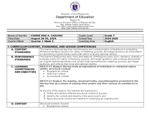 industrial arts - Detailed Lesson Plan in TLE 8 Industrial Arts ...