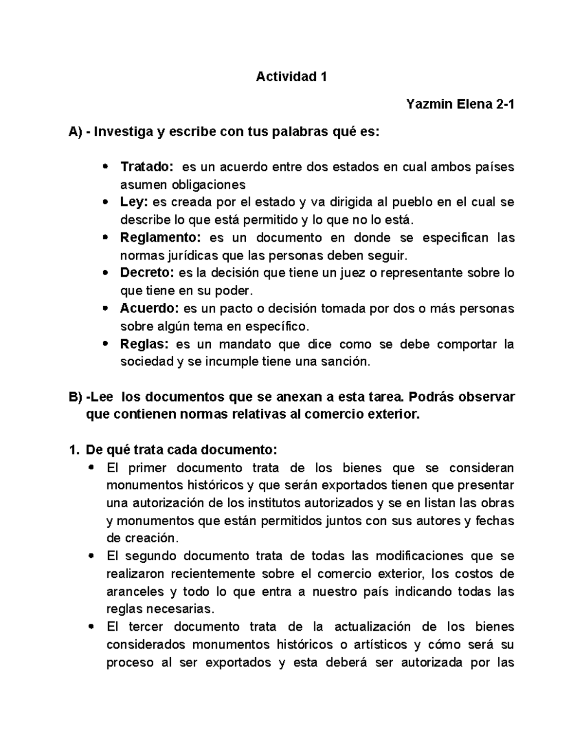 Actividad 1 Derecho - Conceptos Básicos y Normas Jurídicas Expuestas - Studocu