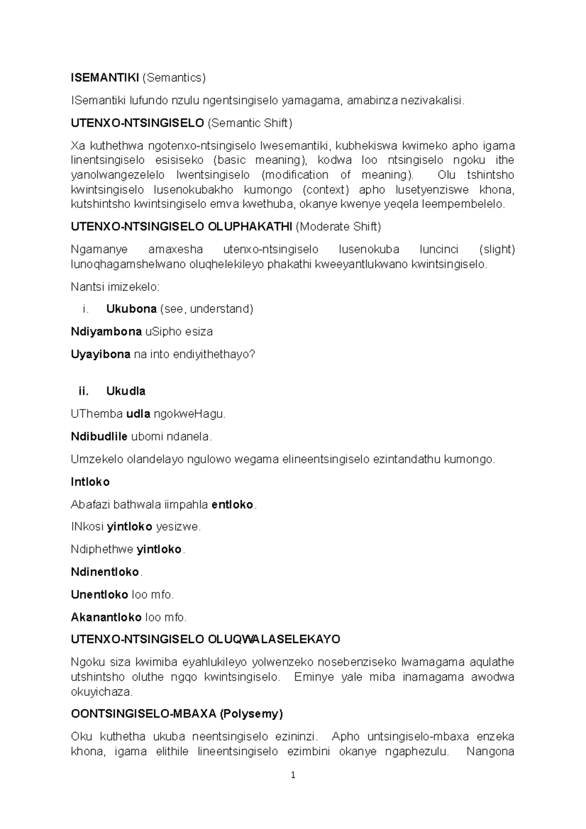 4 Isixhosa HL Grade 11 Worksheet: Analysis of "Ngenxa Yesithembiso ...