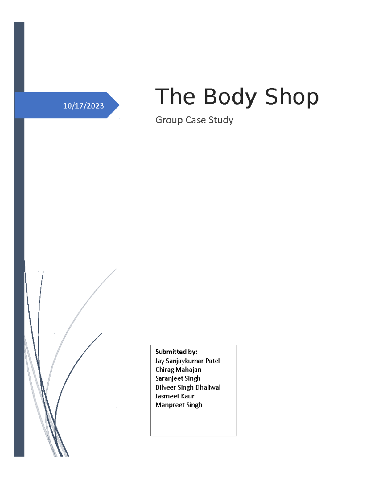 The Body Shop Case Study: MBA Franchise Analysis for Paul Kingston ...