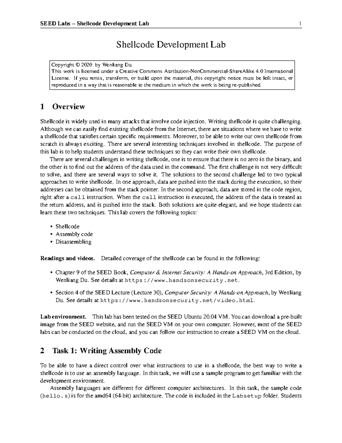 Shellcode Development Lab - COMP1010 Final Exam - Studocu
