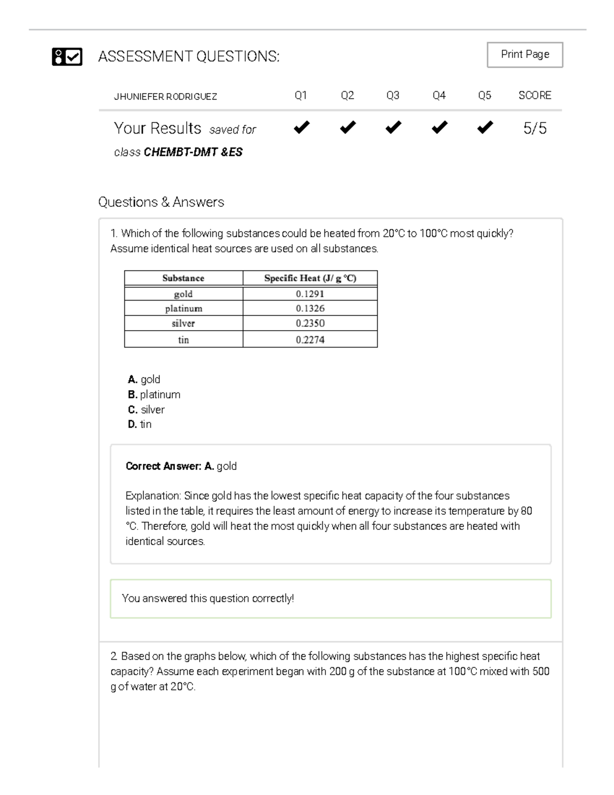 Calorimetry Lab Gizmo Explore Learning - Bachelor of Science in ...