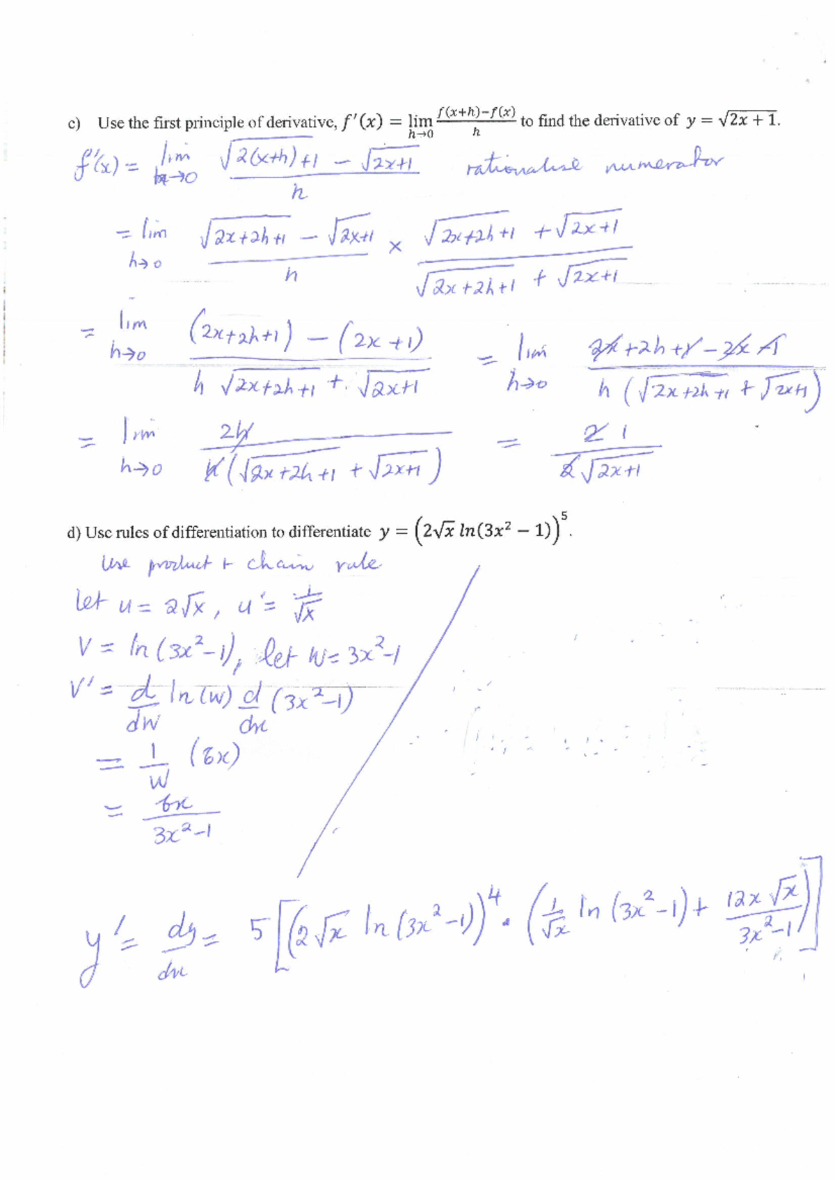 T2 solution - test 2 answer sheet foundation mathematics - Foundation ...