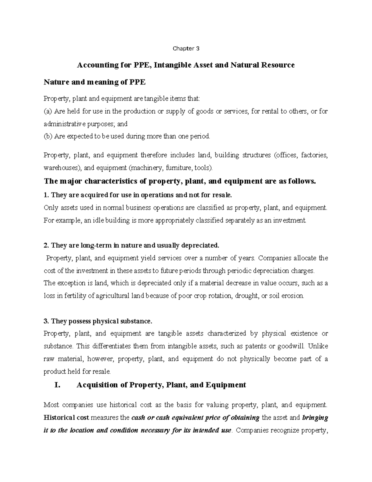 Fu Acct Ch 3: Accounting for PPE, Intangible Assets & Natural Resources ...