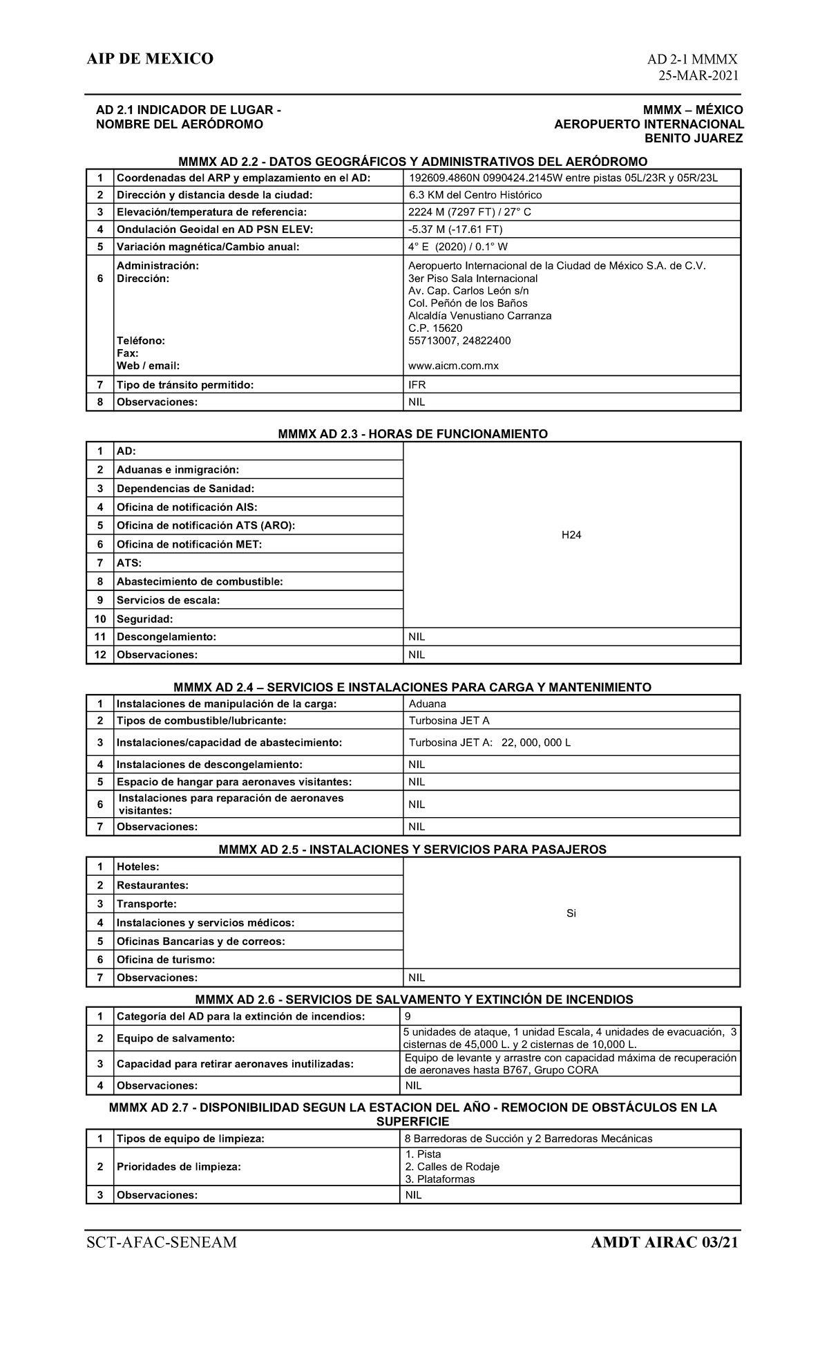AD 2-3 MMMX - Información AIP Aeropuerto Internacional de la Ciudad de ...
