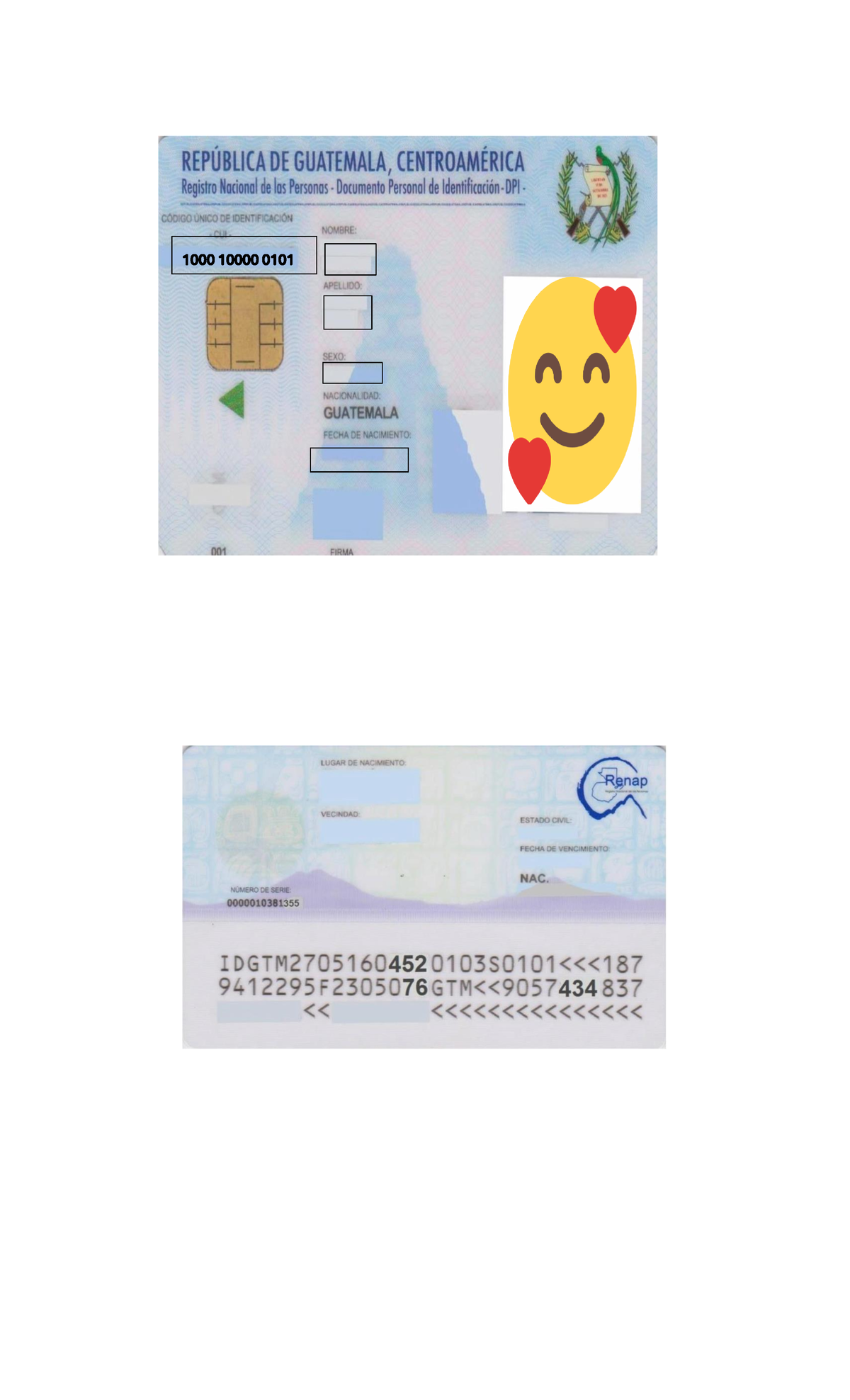 Formato DPI Protocolo de Registro Nacional de las Personas - Studocu