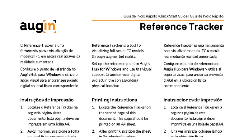 Guia Rápida do Reference Tracker | Augin Hub Setup Guide - Studocu