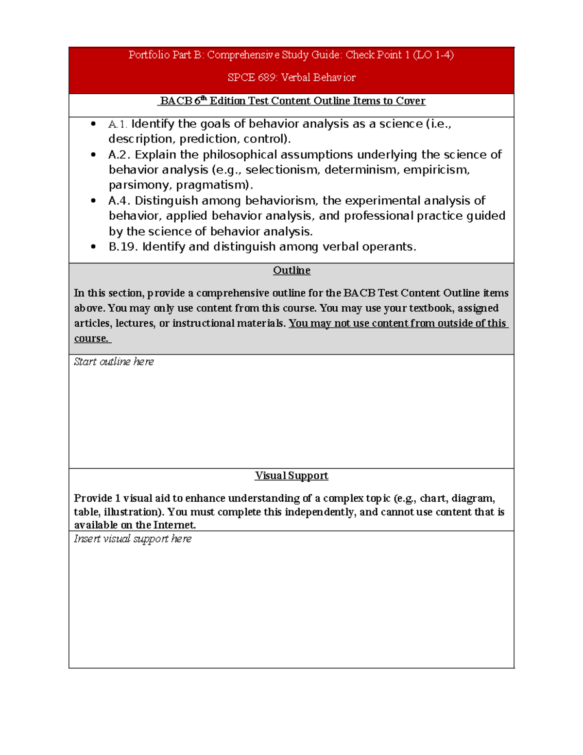 Comprehensive Study Guide Check Point 1 SPCE689 SP25 - Portfolio Part B ...