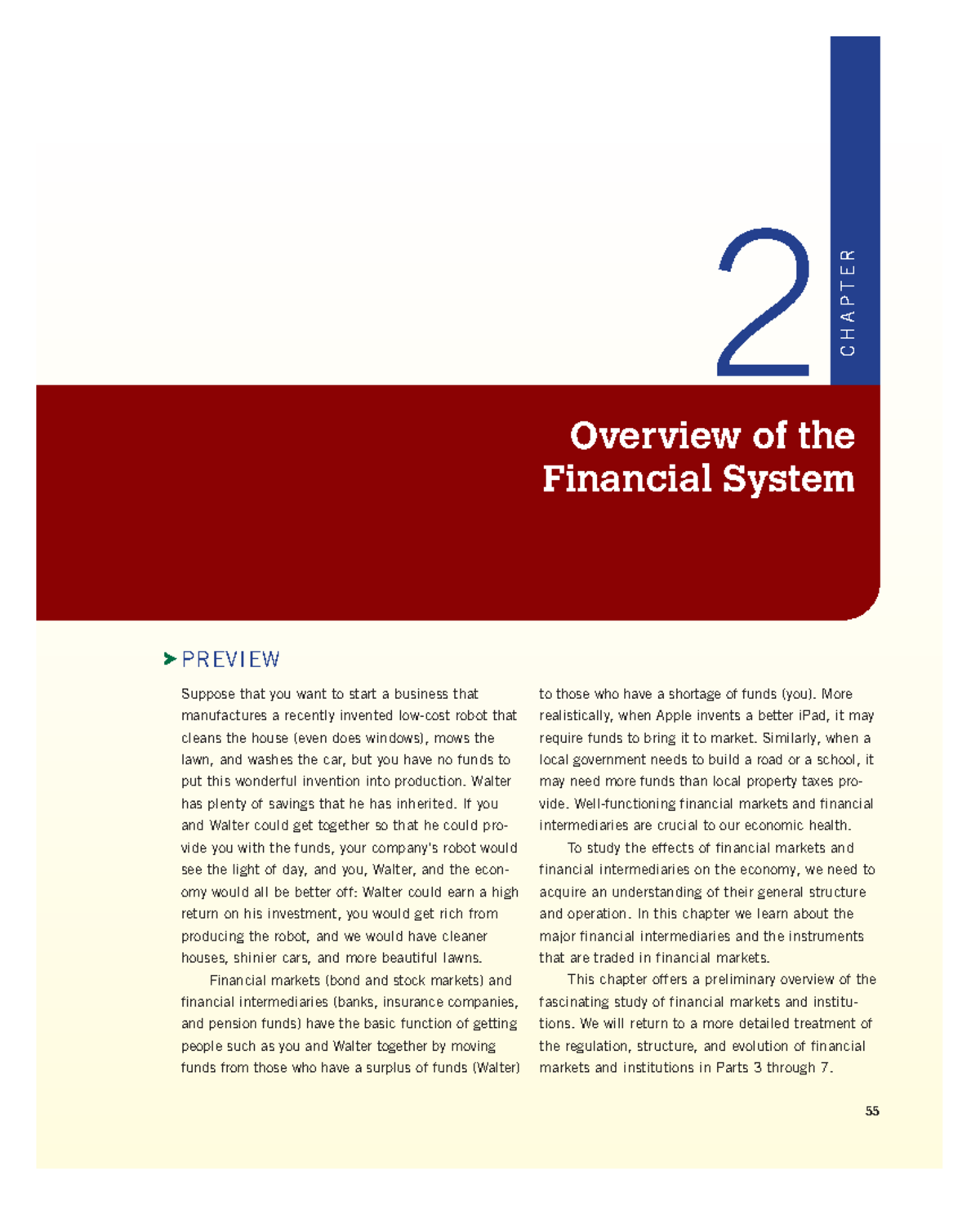 CHAPTER 2: Overview of the Financial System and Its Key Components ...