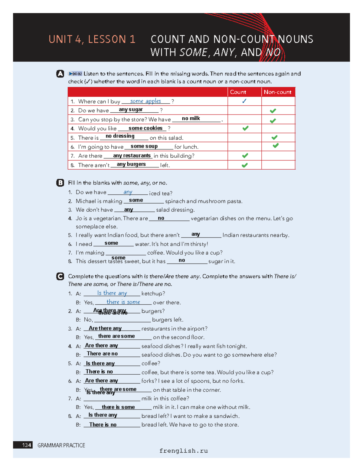 Grammar Practice: Unit 4-6 Lessons 1 & 2 Overview (Startup-3) - Studocu