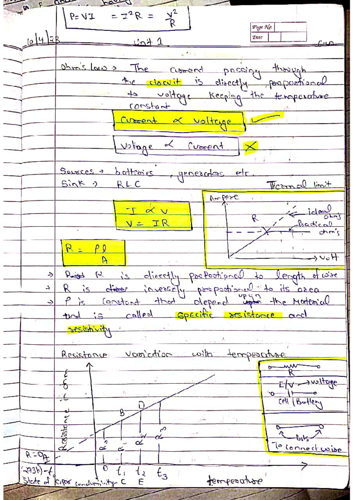 ESL DC Unit I - Electrical Circuit Theory Notes - Studocu