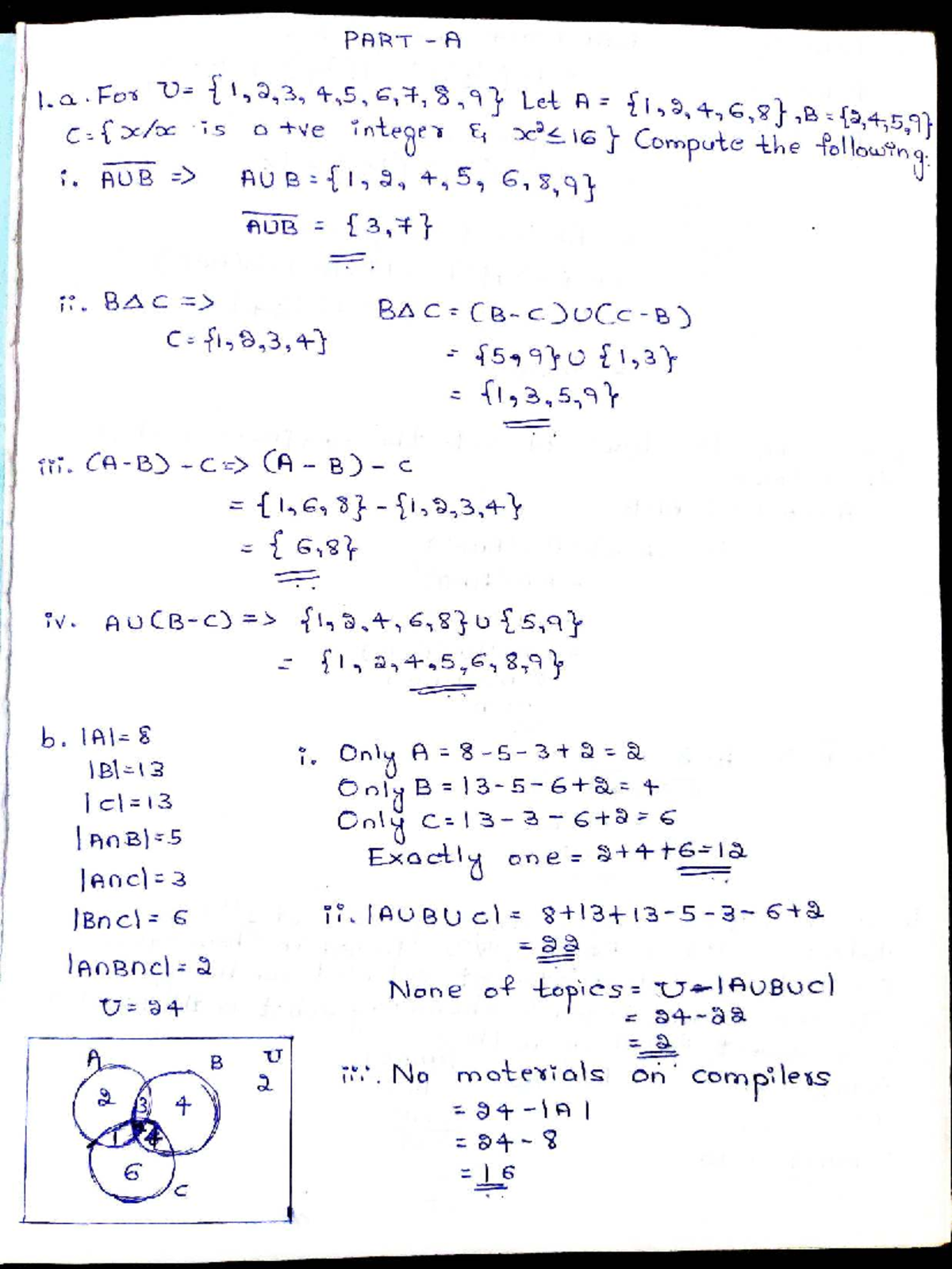 Maths Assignment: Set Theory & Logic Concepts (MATH101) - Studocu