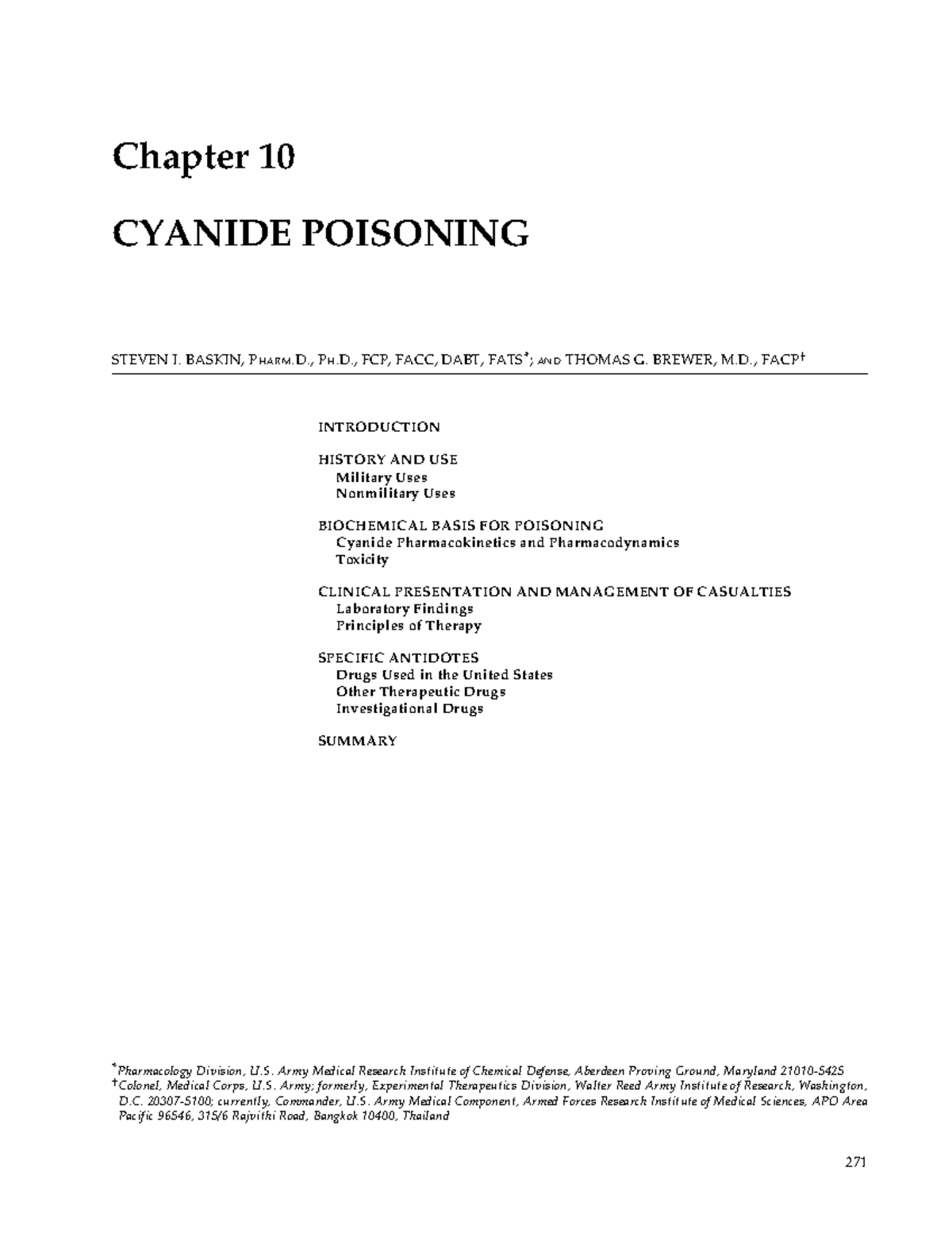 Cyanide Poisoning in Forensic Toxicology: A Comprehensive Review - Studocu
