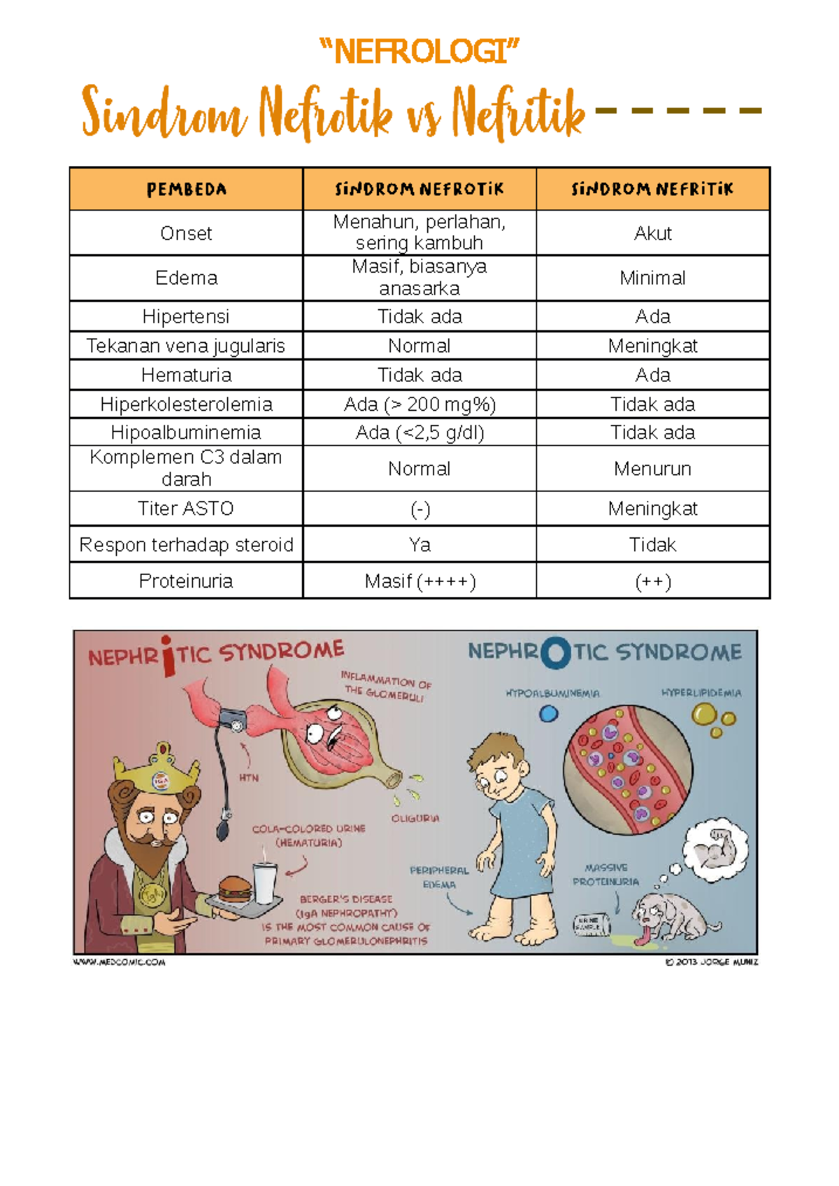 Nefrologi: Sindrom Nefrotik dan Nefritik dalam Diagnostik dan Terapi ...