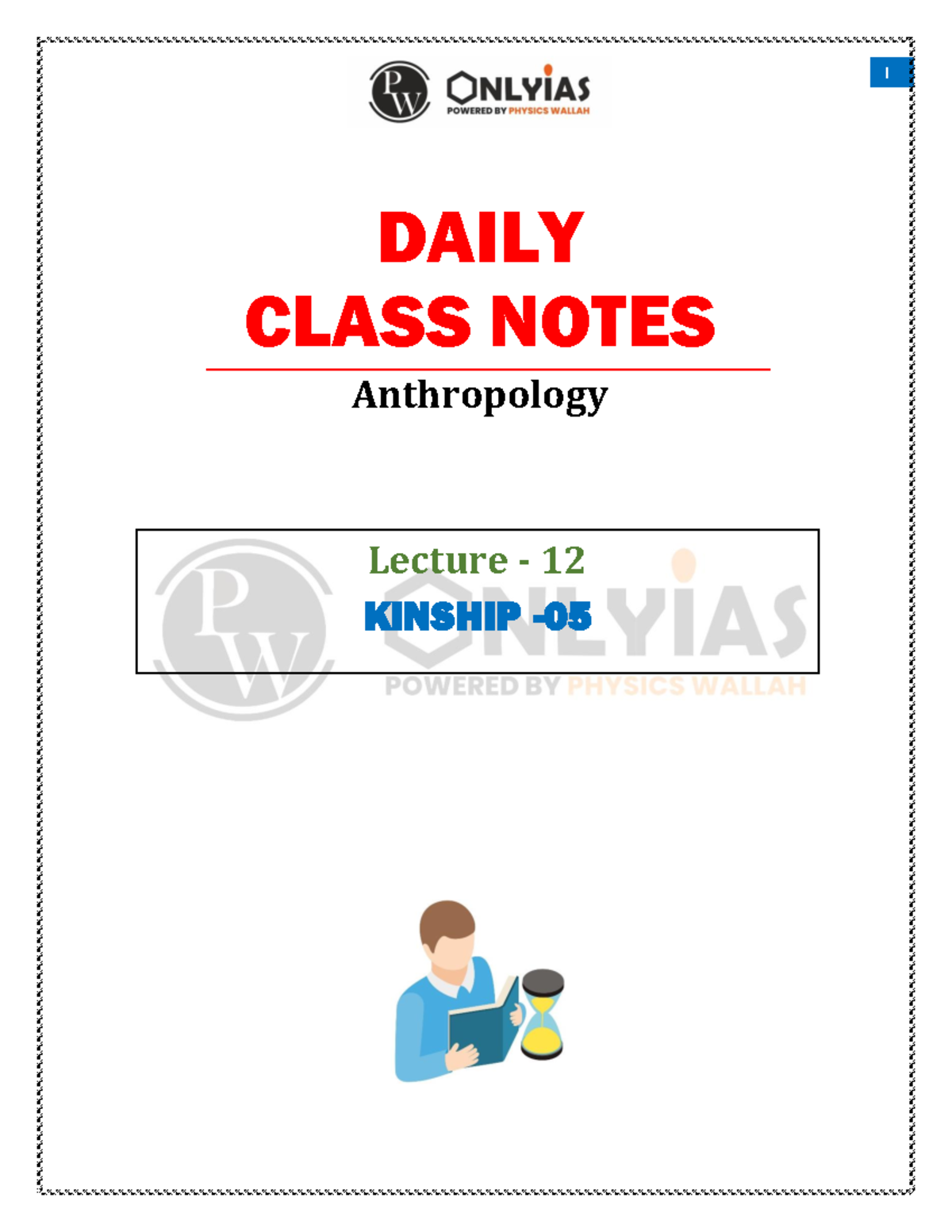 Anthropology 12 Daily Class Notes: Kinship Systems Overview - Studocu