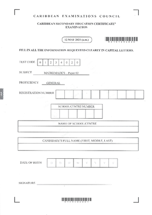 Csec cxc physics practicals - Physics - CXC CSEC Physics Practical ...