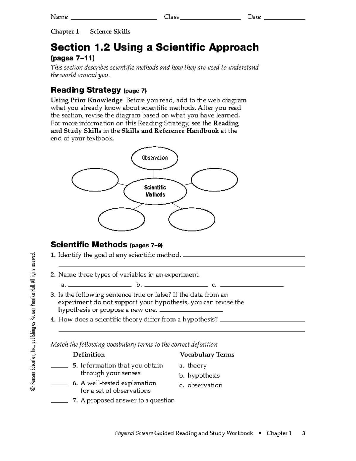 Physical Science Chapter 1.2: Using a Scientific Approach - Studocu