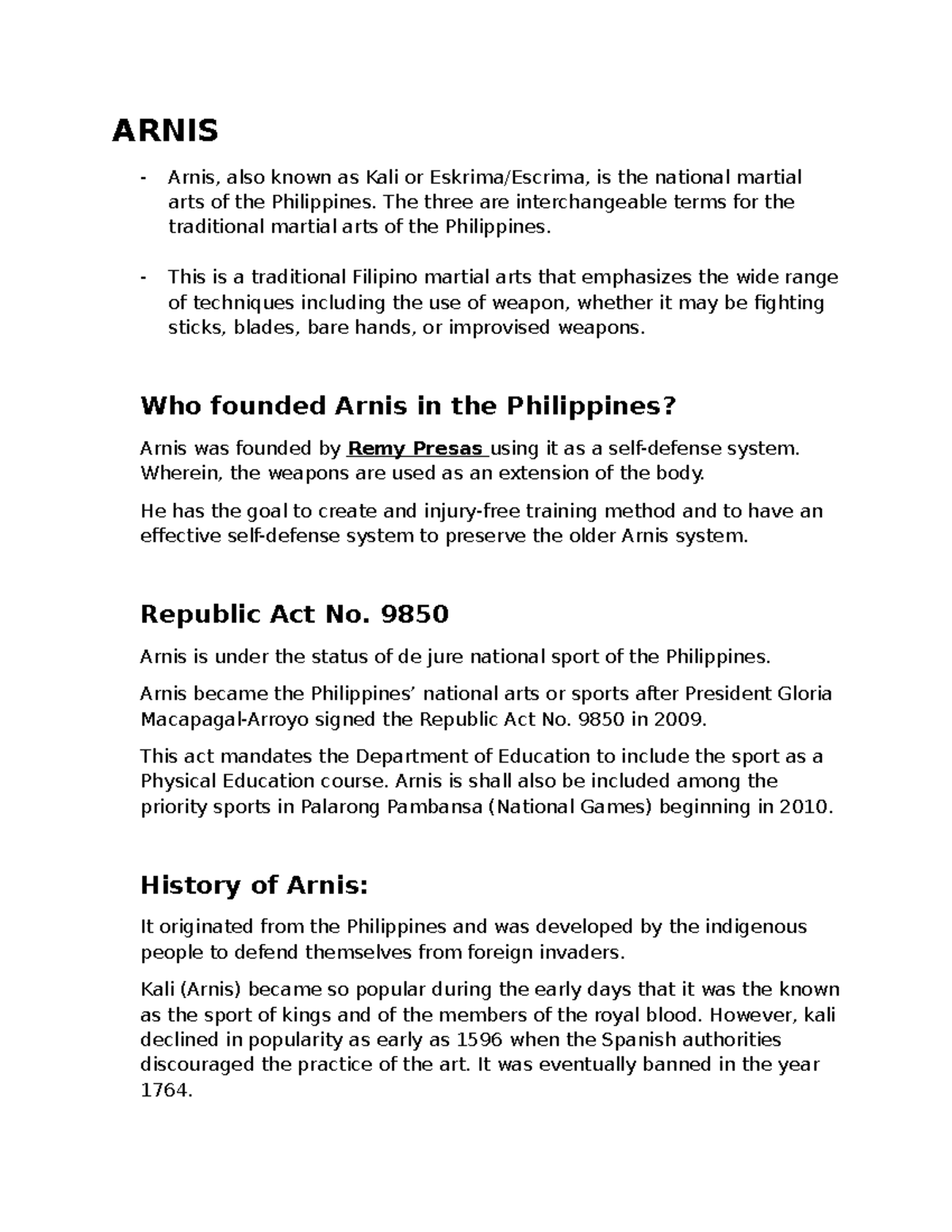 NCBA Arnis: History, Techniques, and Benefits of Filipino Martial Arts ...
