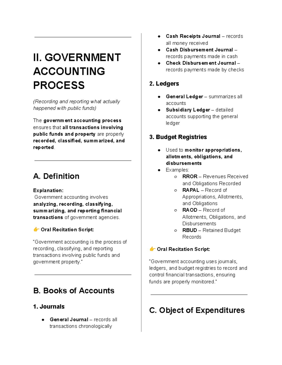 Government Accounting Process (GOVT 101): Recording & Reporting Public ...