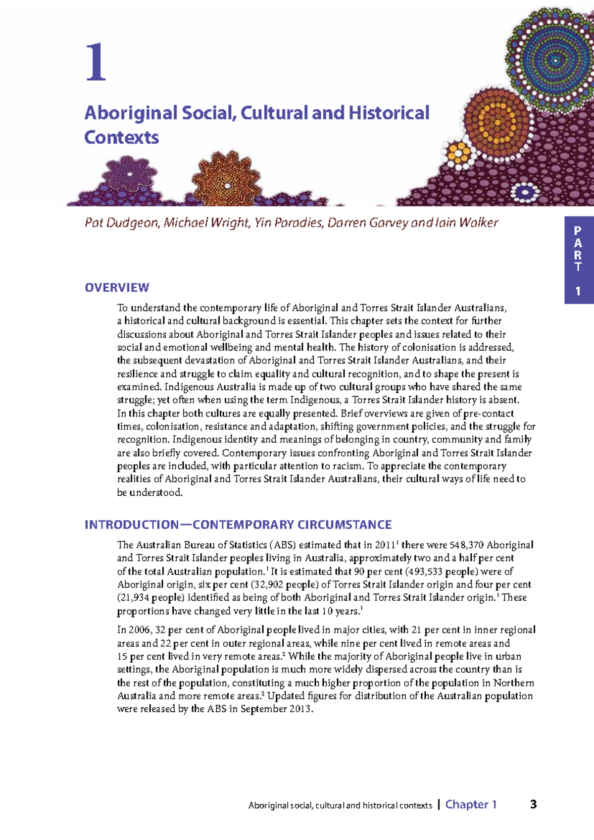 Aboriginal Social and Cultural Contexts - Working Together Chapter 1 ...