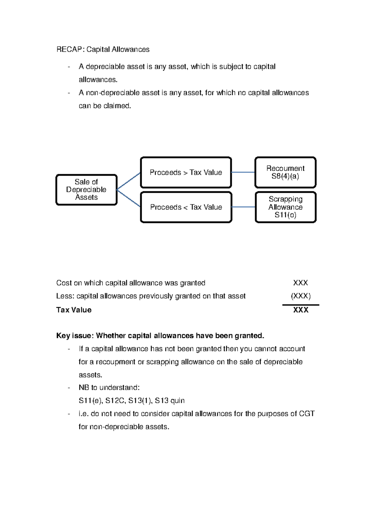 36 Module 4 - CGT Recap: Capital Allowances Explained - Studocu