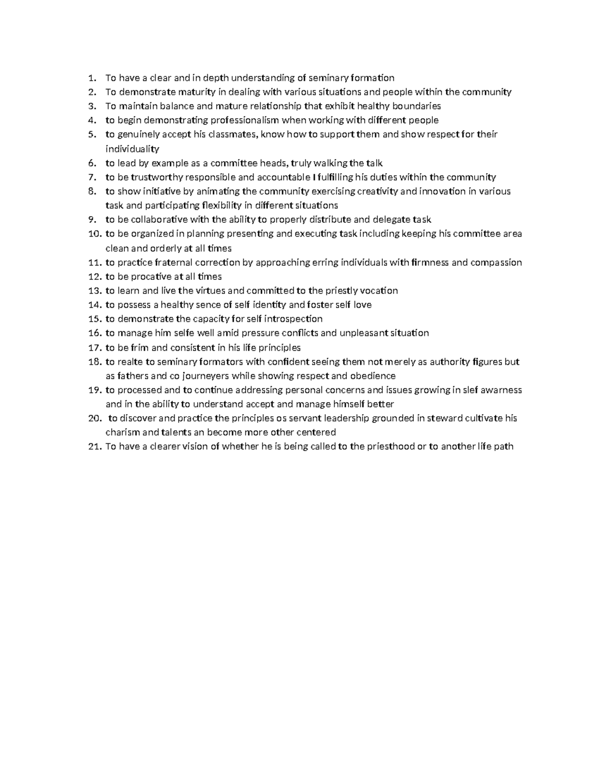 Seminary Formation Assessment: Growth and Development Insights - Studocu