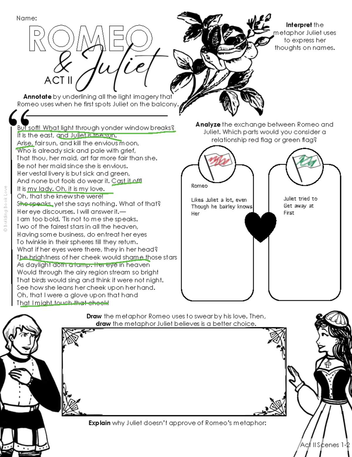 6+Act+II+Interactive+Notes+Romeo+and+Juliet: Metaphor Analysis - Studocu