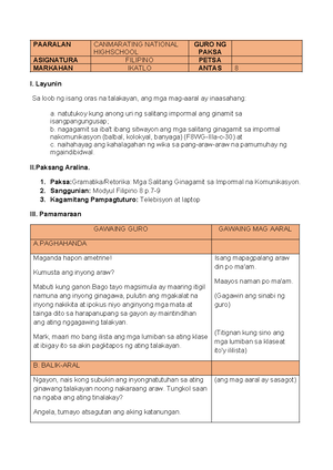 Post Activity Report - Province of Leyte Municipality of Julita OFFICE ...
