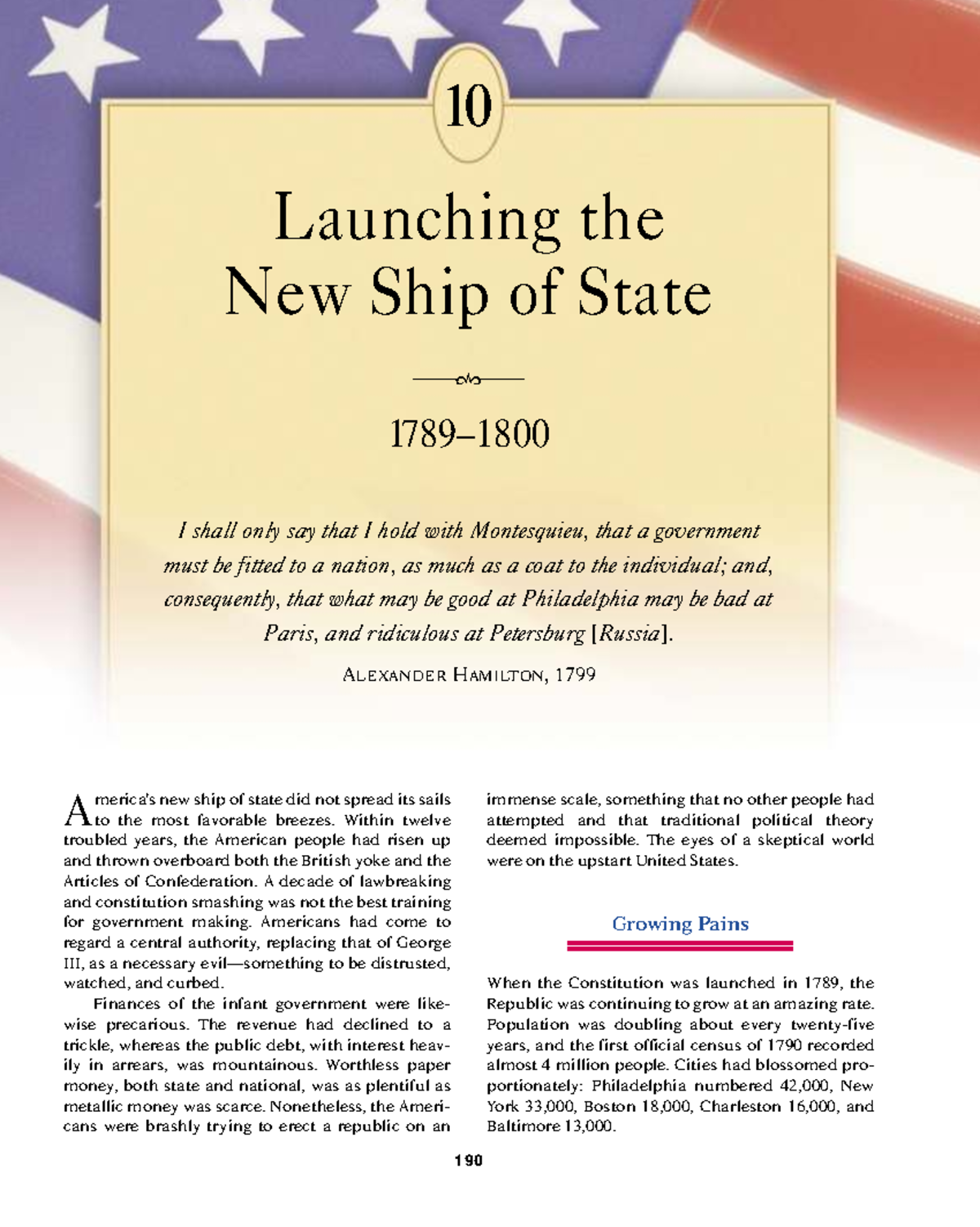 Chapter 10: Launching the New Ship of State - ALEXANDER HAMILTON's ...