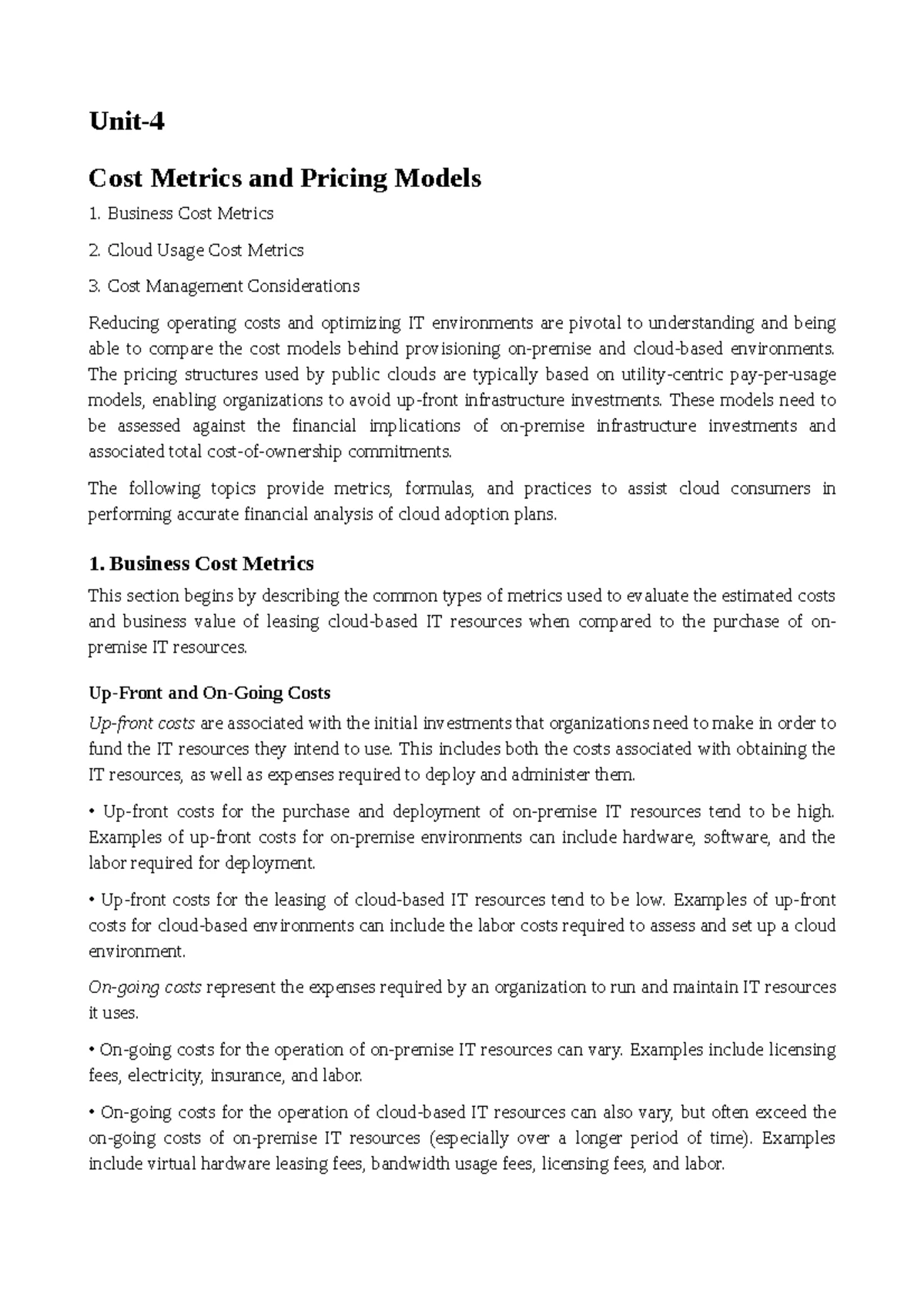 CC UNIT 2 WORD FILE - hii - Cloud Computing Fundamentals: Motivation for Cloud Computing The ...