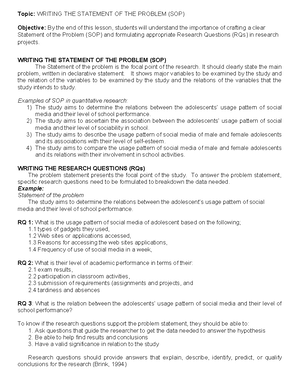 Objectives of Work Immersion in K to 12 Curriculum - Studocu