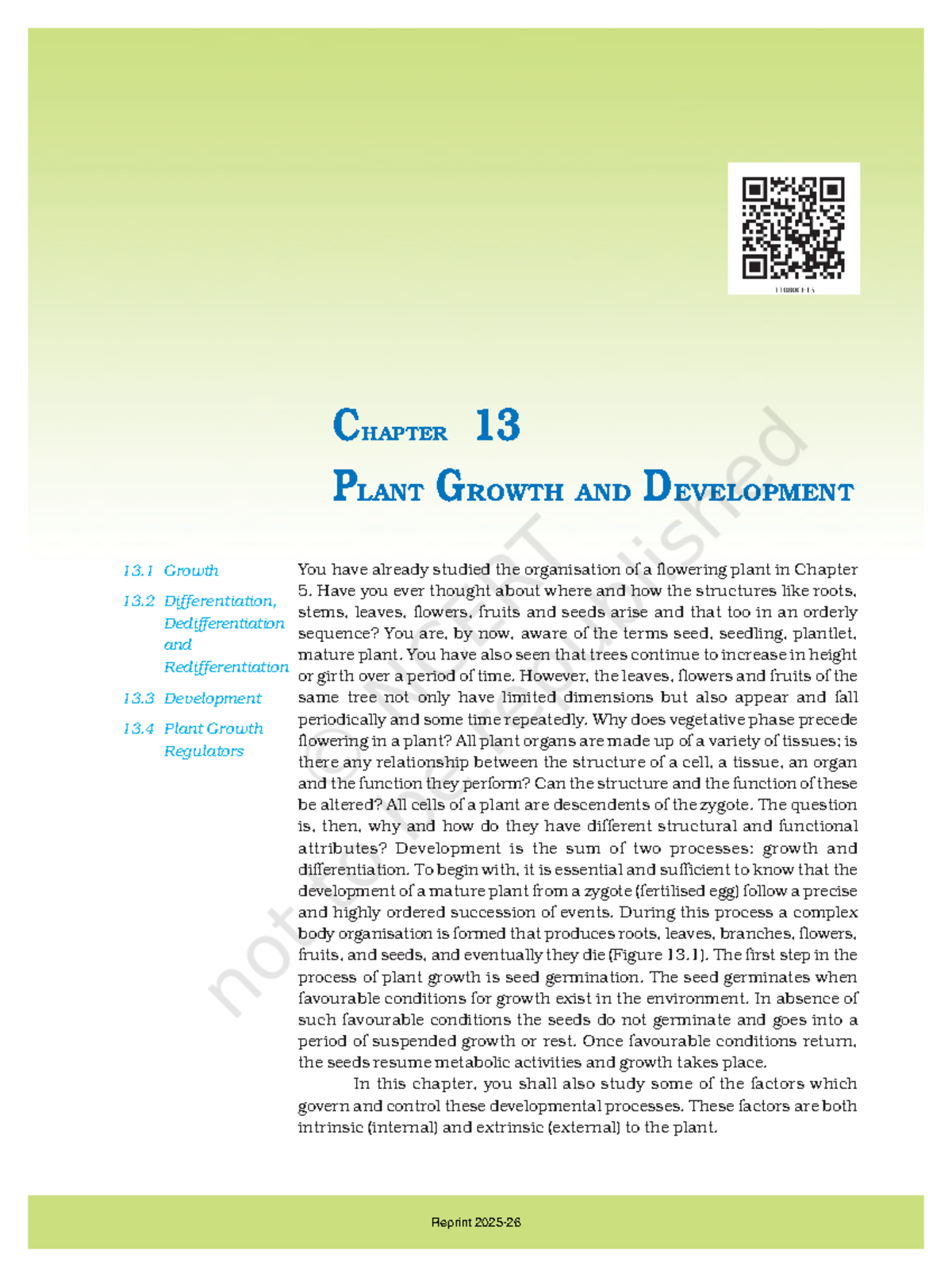 166 BIOLOGY CHAPTER 13: PLANT GROWTH AND DEVELOPMENT NOTES - Studocu