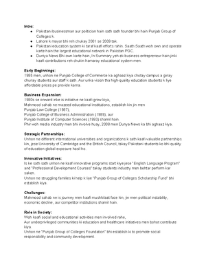 First screen analysis bambo - Part 1: Strength of Business Idea S ...