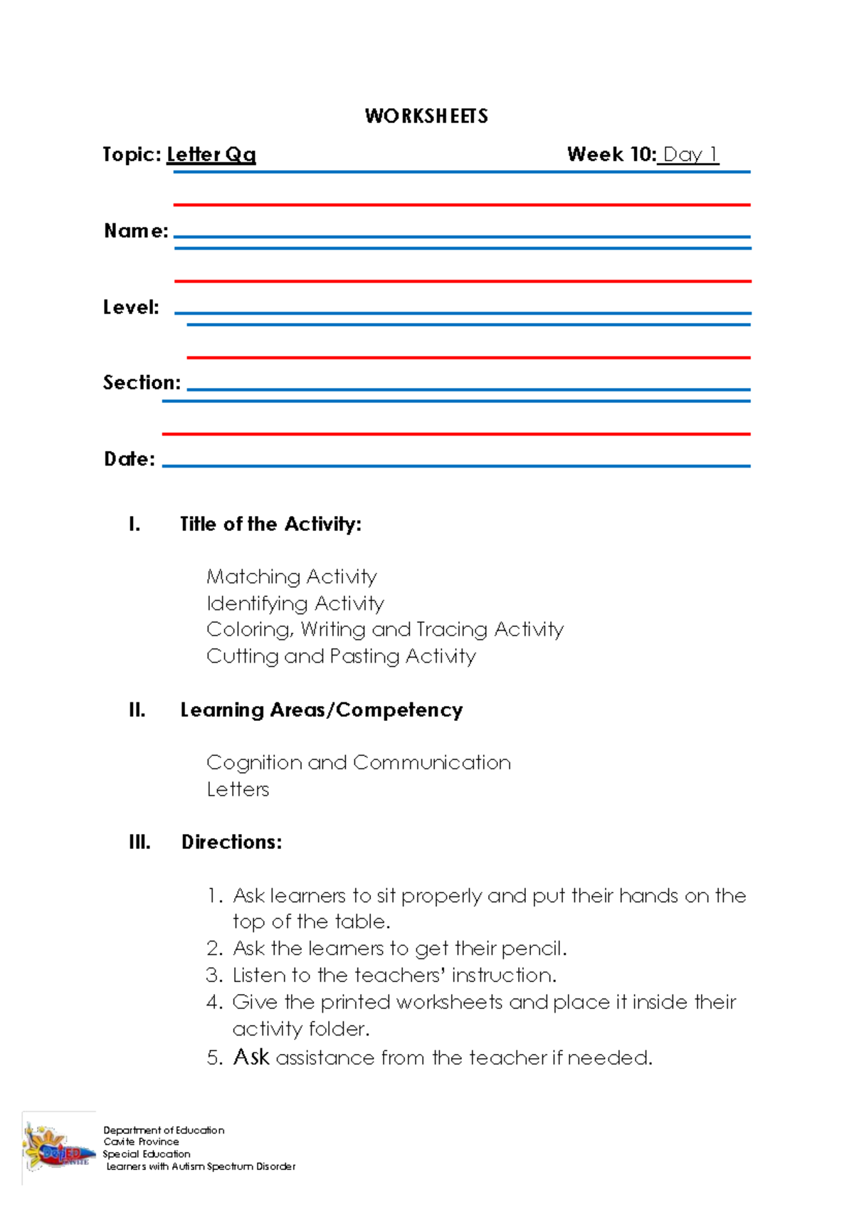 46 LR-Worksheets: Engaging Activities for Letter Qq - Studocu