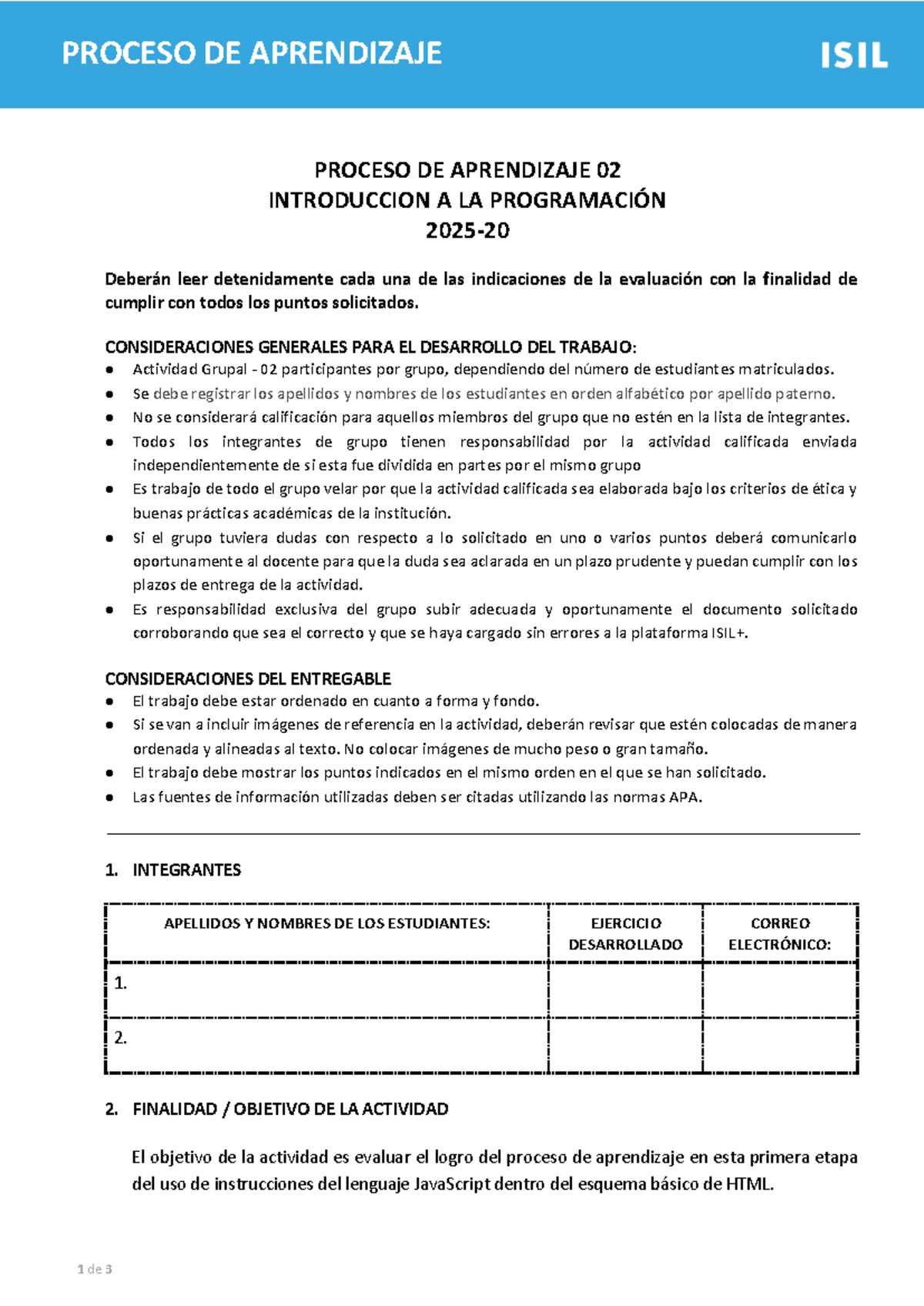 Proceso de Aprendizaje 02: Introducción a la Programación en JavaScript ...