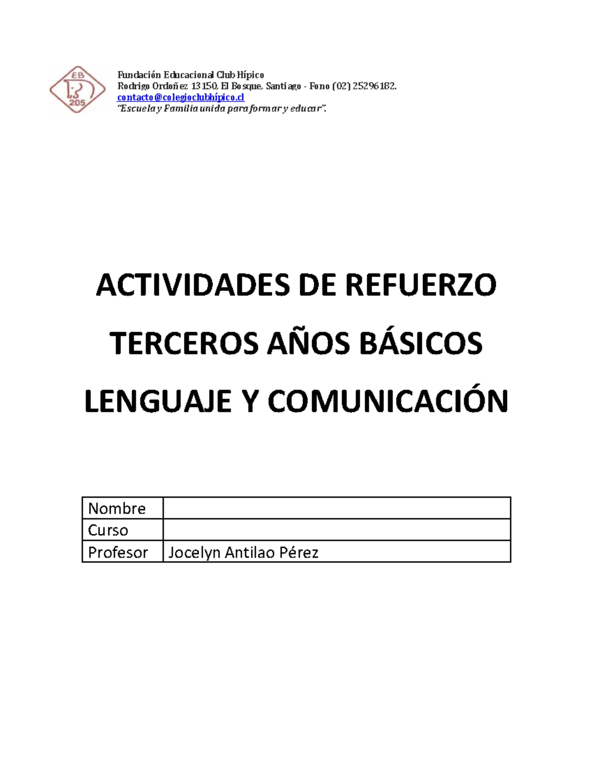Guía Práctica de Lenguaje 3° - Actividades de Refuerzo y Comprensión ...