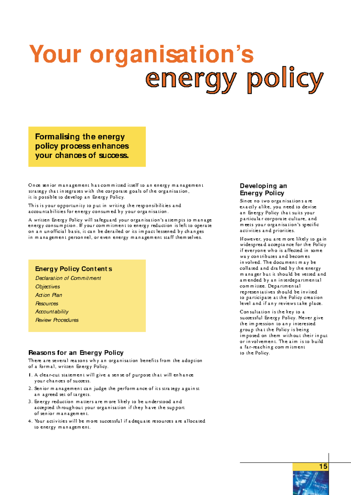 Your Organisation's Energy Policy: A Comprehensive Guide - Studocu