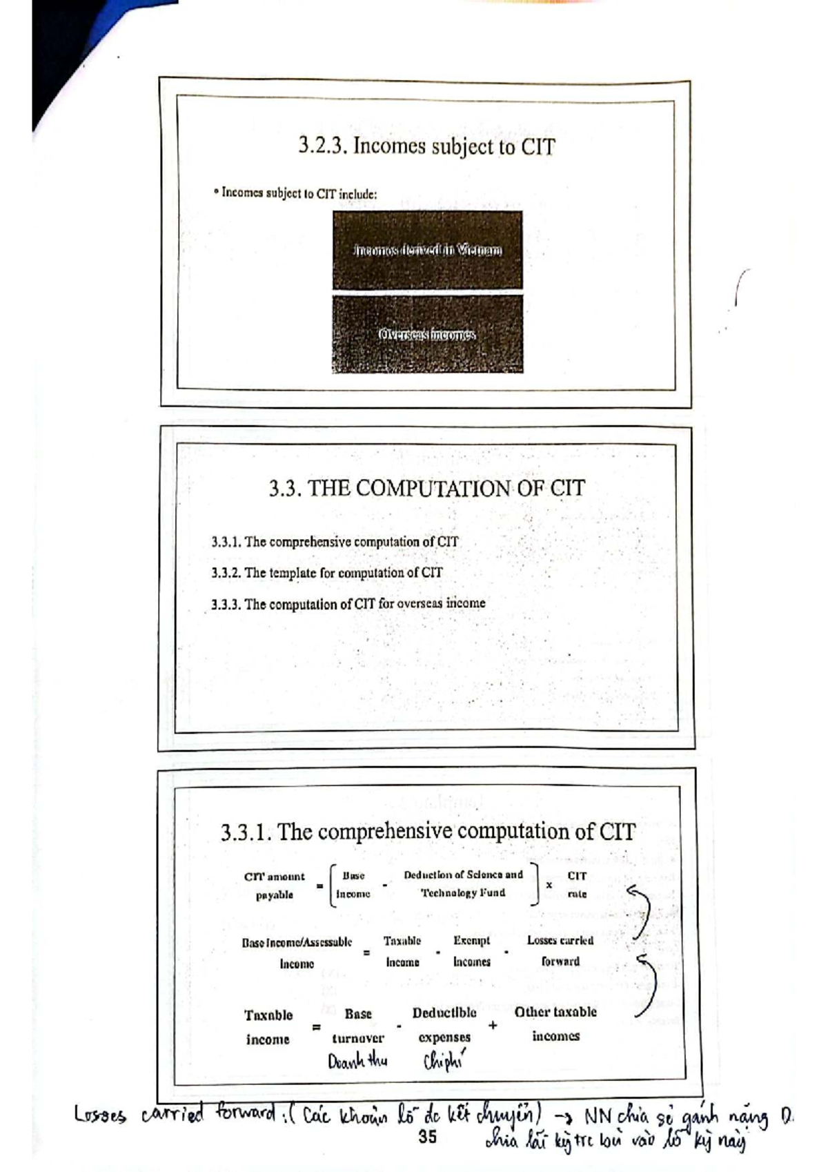 CIT Computation and Income Tax Guidelines (CIT 3.2.3) - Studocu